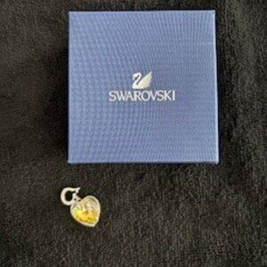 Swarovski | Jewelry | Swarovski Double Heart Charm | Poshmark